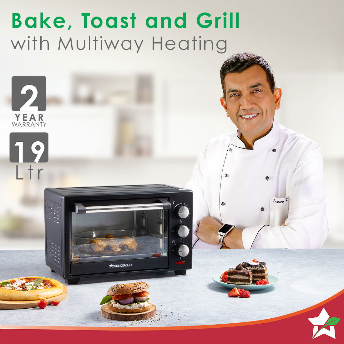 Wonderchef oven toaster griller otg 19l store