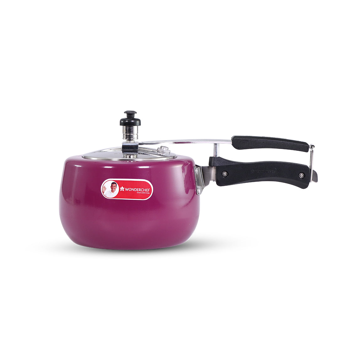 Regalia Induction Base Pressure Cooker with Inner Lid - 3L, Purple – Wonderchef India