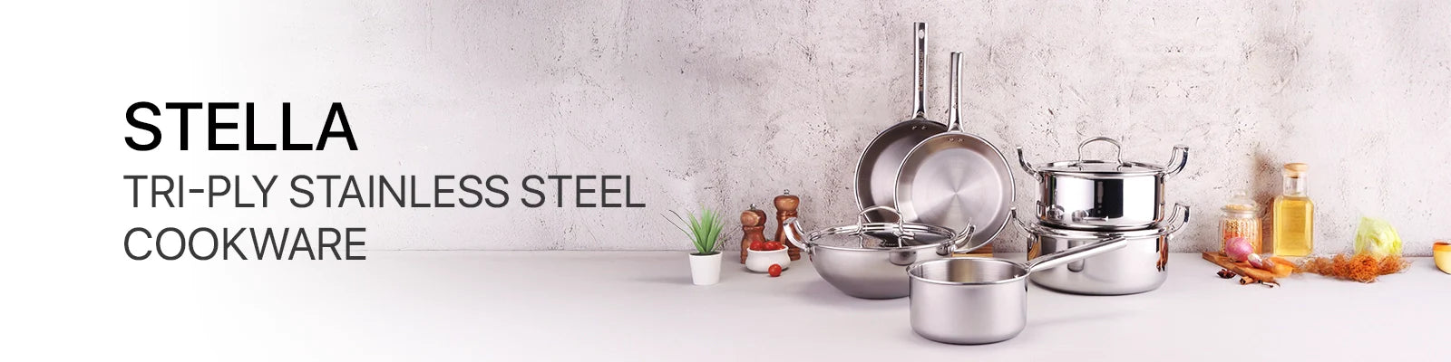 Stella Triply Stainless Steel Cookware – Wonderchef India