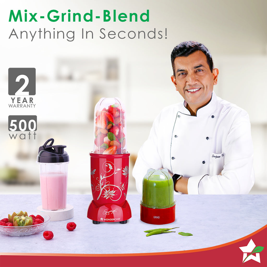 Nutri-blend Mixer Grinder Blender, Smoothie Maker, 3 Unbreakable Jars ...