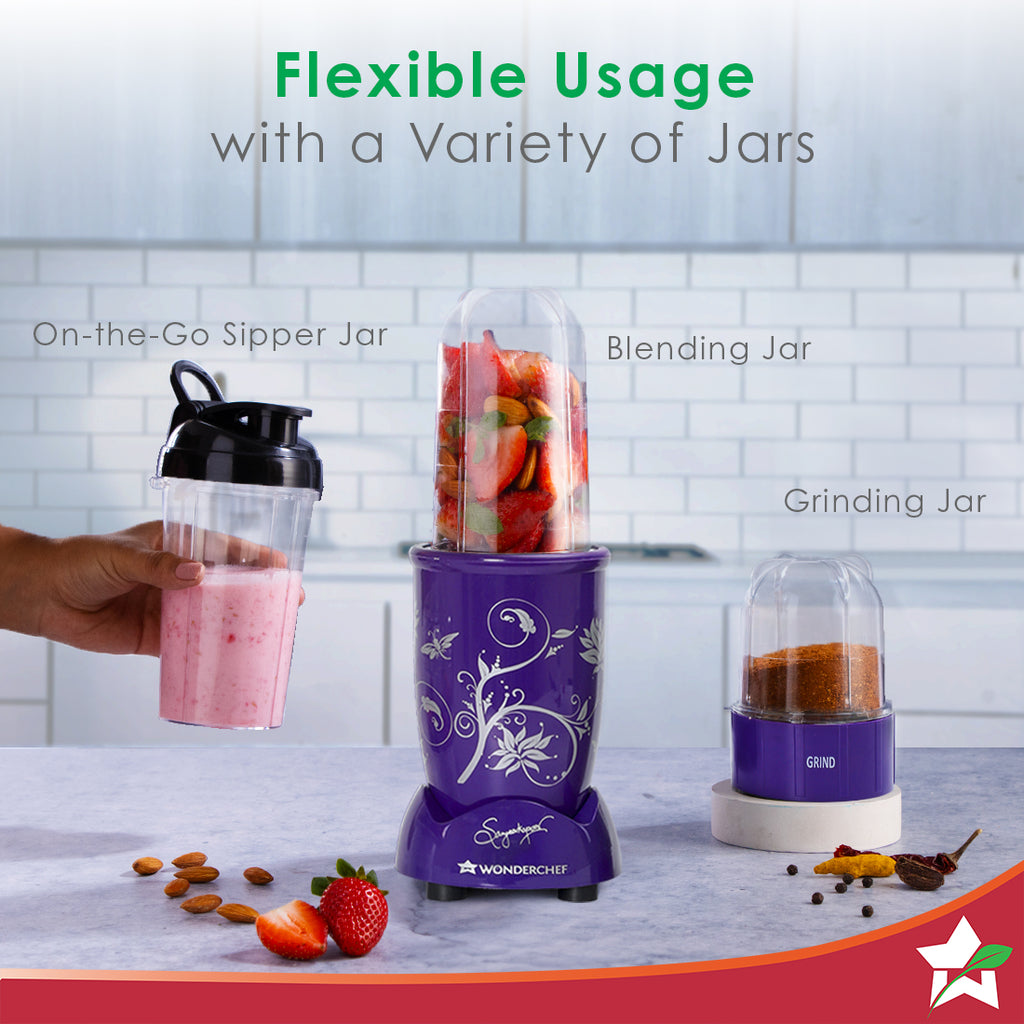 Nutri-blend Mixer Grinder Blender, Smoothie Maker, 3 Unbreakable Jars ...