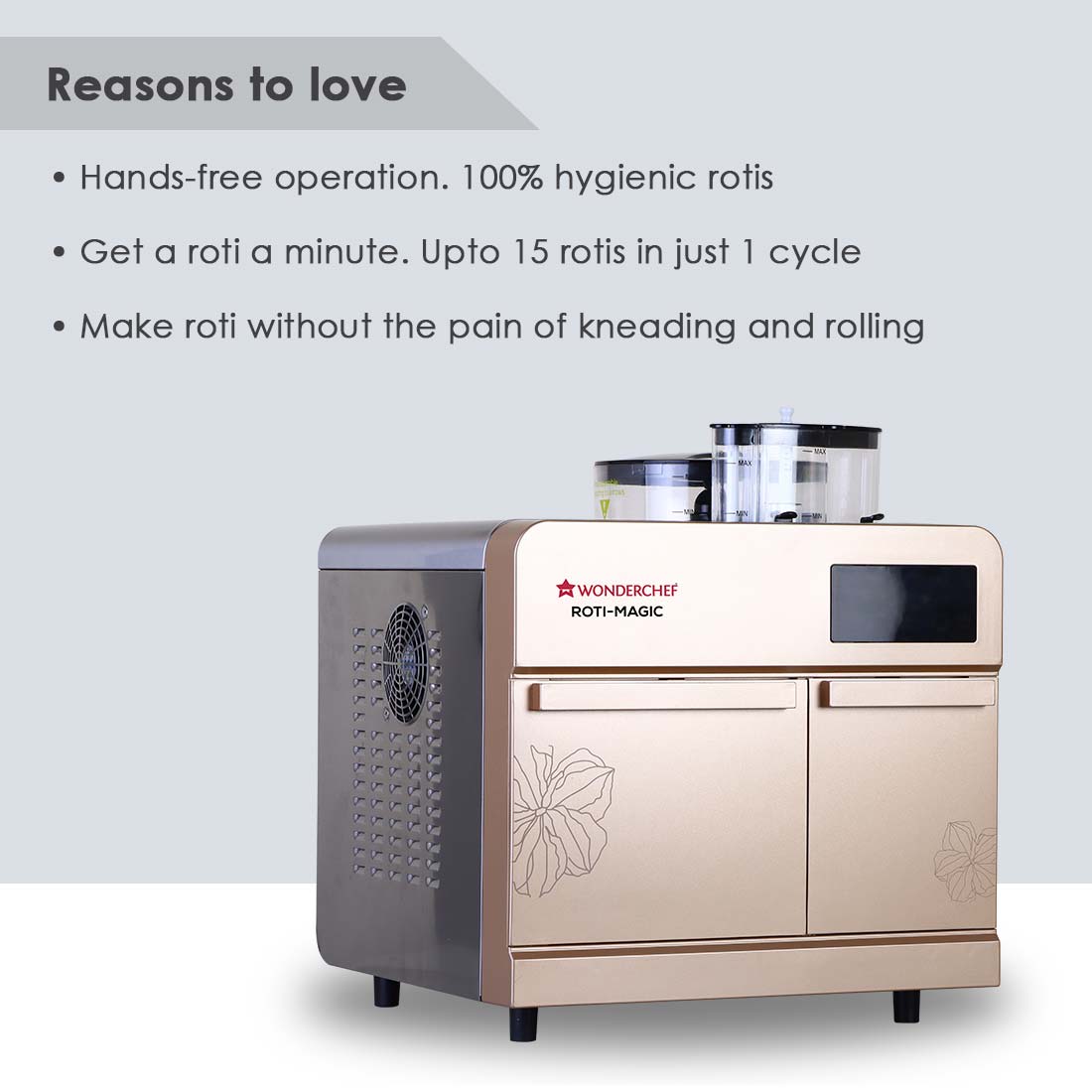 Roti Magic | Fully Automatic Roti maker machine by Wonderchef ...