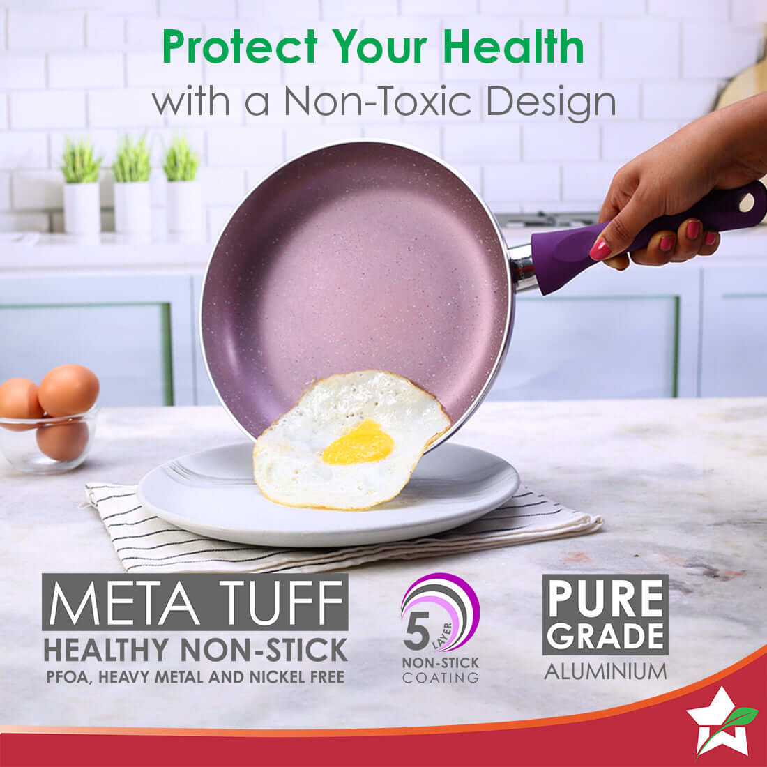 Wonderchef Royal Velvet 5-piece Purple Set | Non-Stick Cookware Online ...