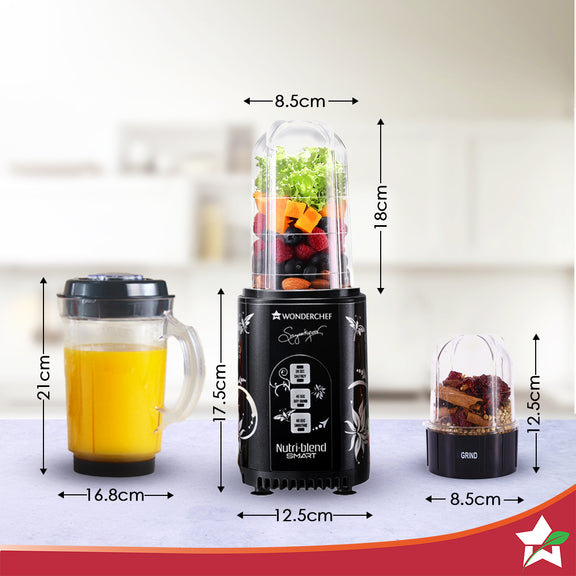 Wonderchef Nutri-Blend Smart Mixer | Fully Automatic Quick Blends