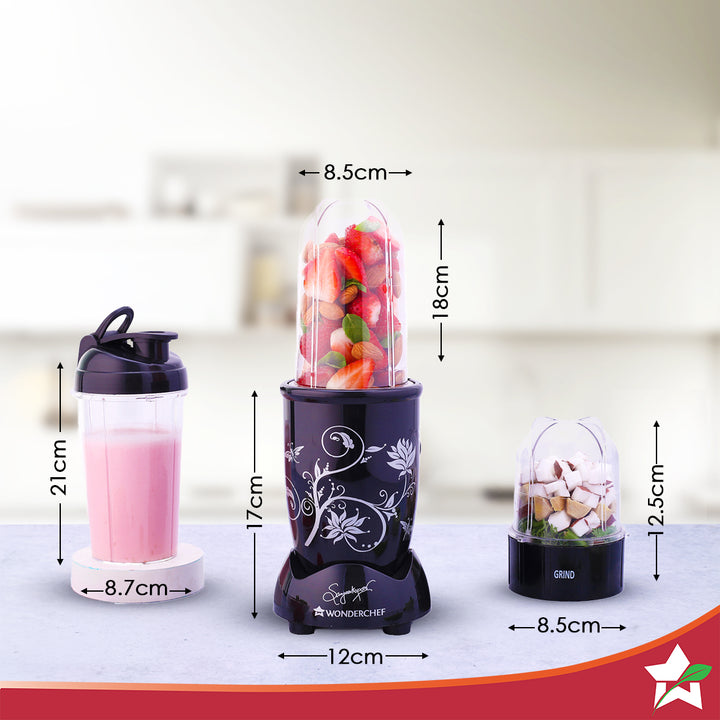 Nutri-blend 500W Mixer Grinder, 22000 RPM Motor, Smoothie Maker, Masal