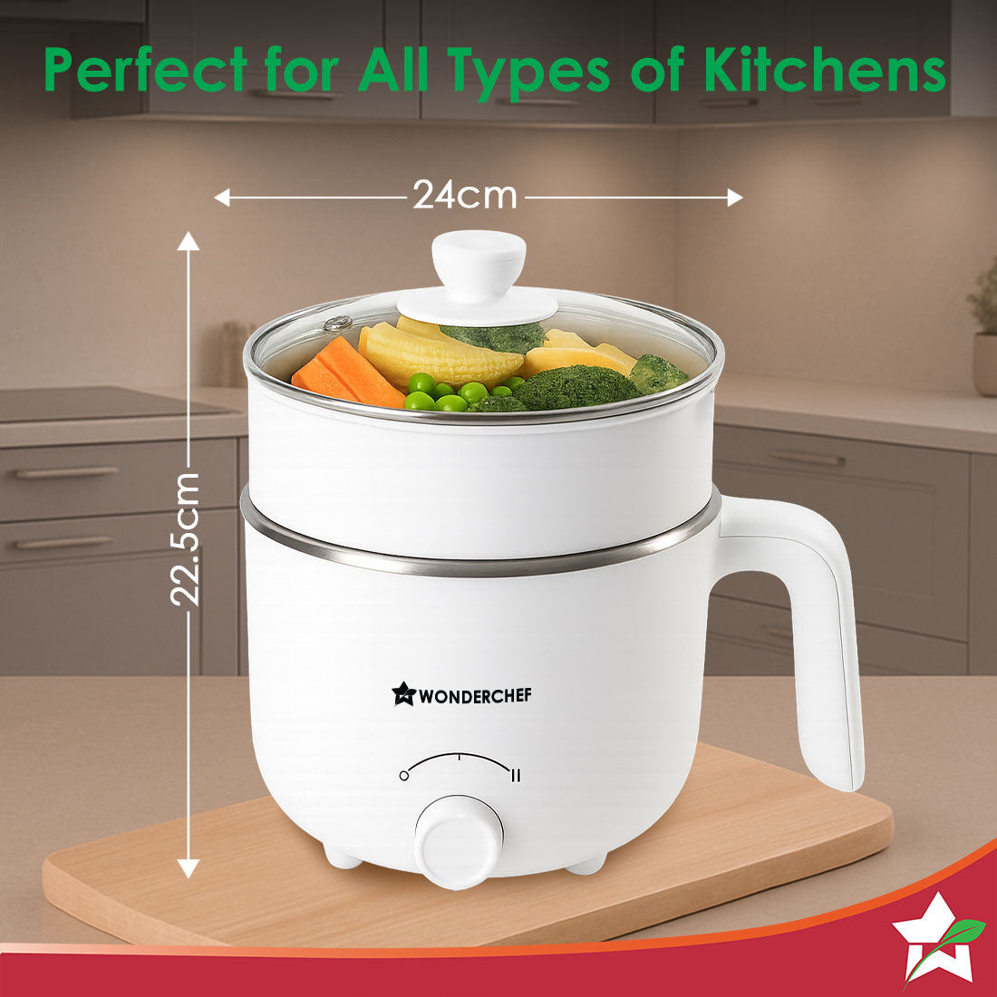 Luxe Multi Cook Kettle | Dual Power Modes | Quick Boiling | Automatic