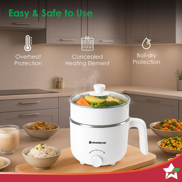Luxe Multi Cook Kettle | Dual Power Modes | Quick Boiling | Automatic ...