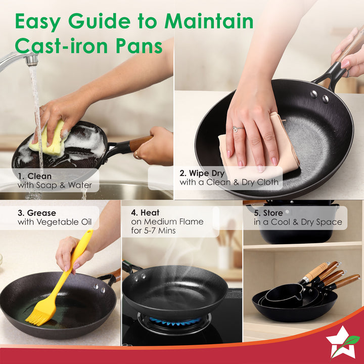Buy Ferro Light Cast Iron Fry Pan 1.4L Online at Best Prices