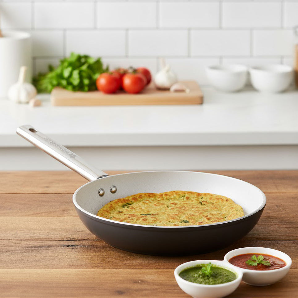 Eco-Glide Ceramic Fry Pan 24cm, 1.8 Litre Non-Toxic, Chemical & PFOA F ...