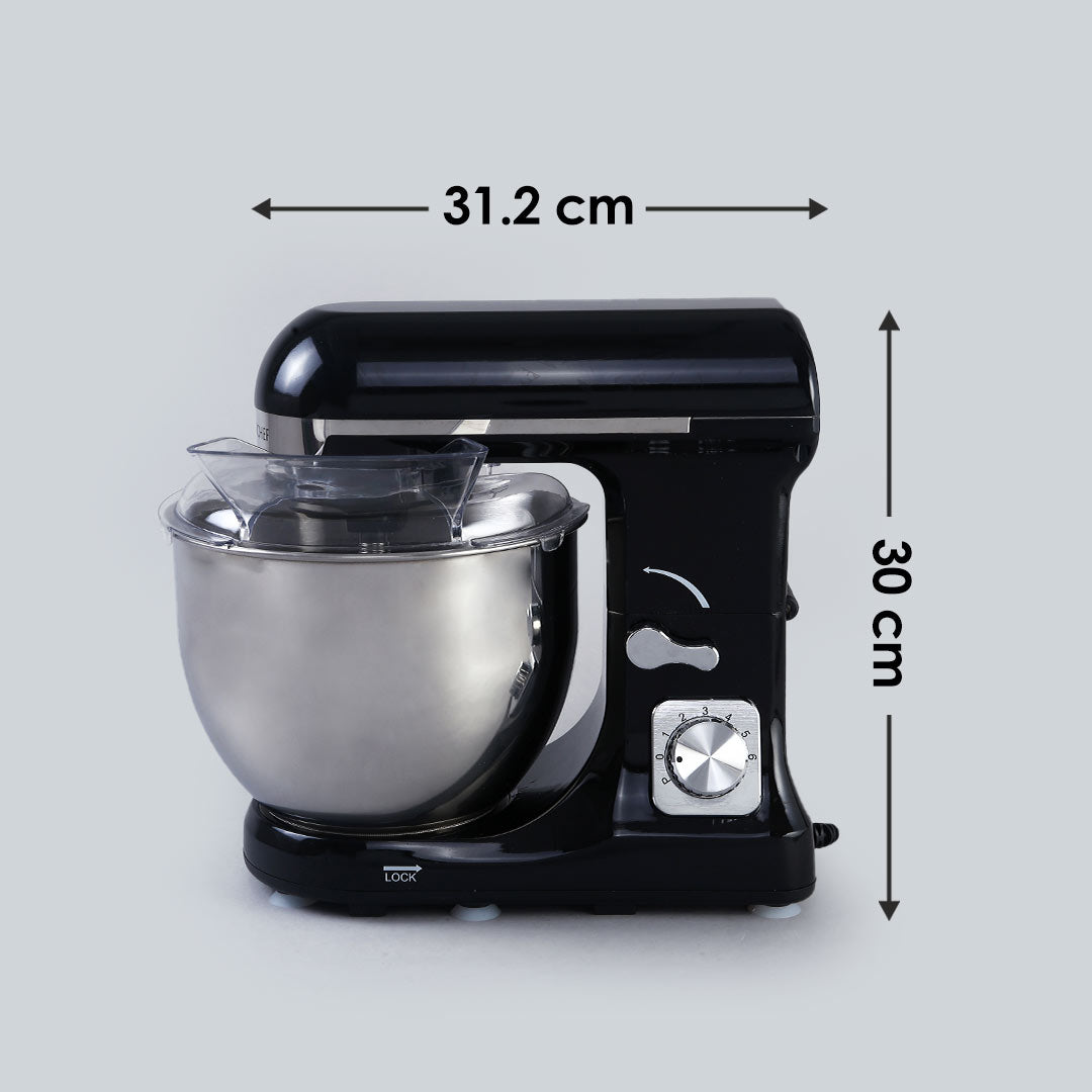 Die cast Metal Stand Mixer Beater 5L Bowl 1000W Black Wonderchef India