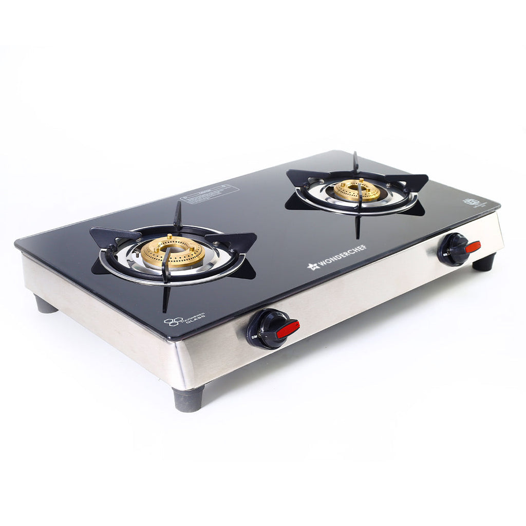 Galaxy 2 Burner Cooktop | 1 Medium, 1 Small Wide Spaced Burners | High ...