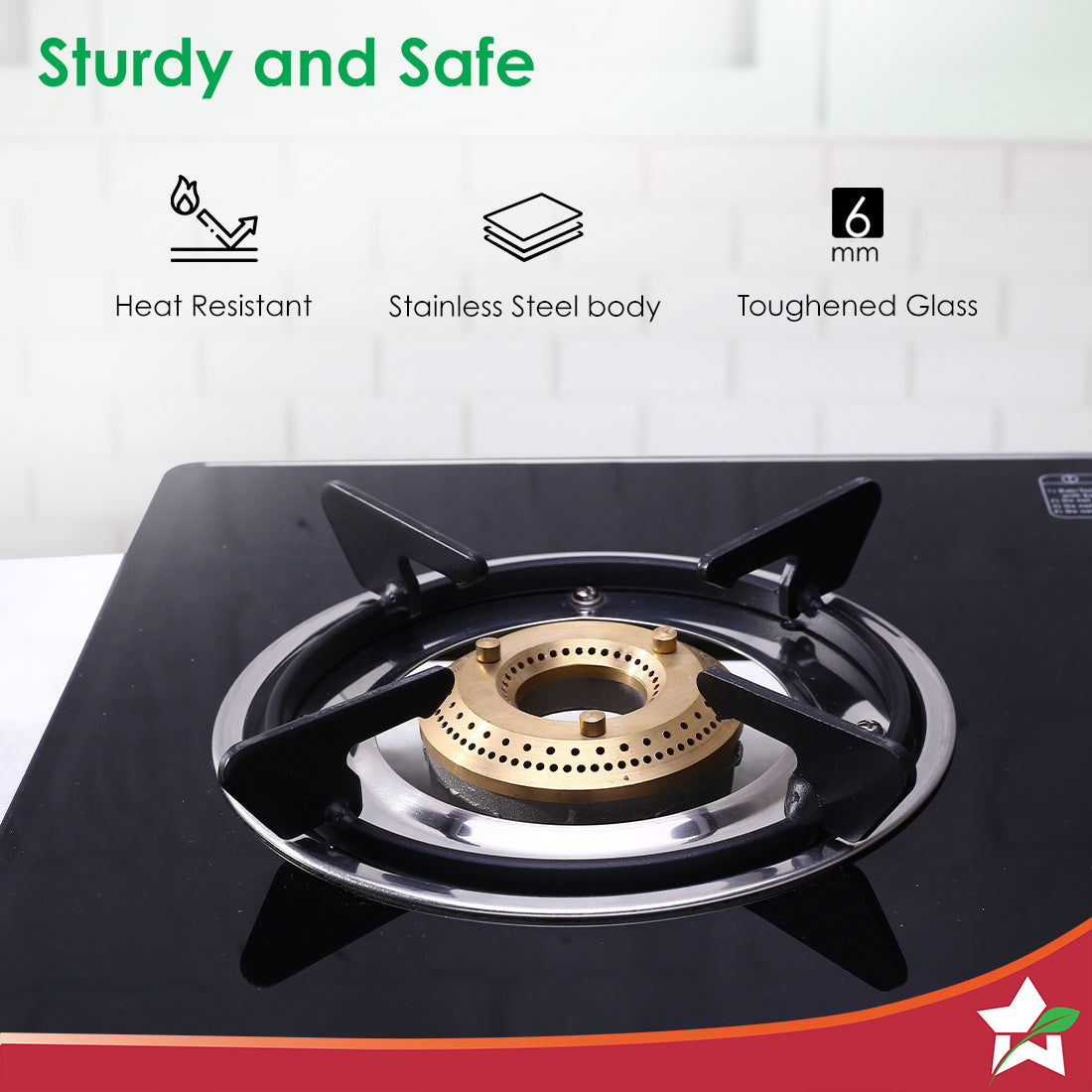 Galaxy 2 Burner Cooktop | 1 Medium, 1 Small Wide Spaced Burners | High ...
