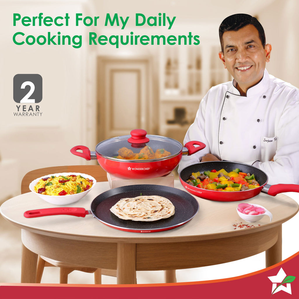 Buy Milano Non-stick Cookware Set 4Pc Online At Best Price – Wonderchef