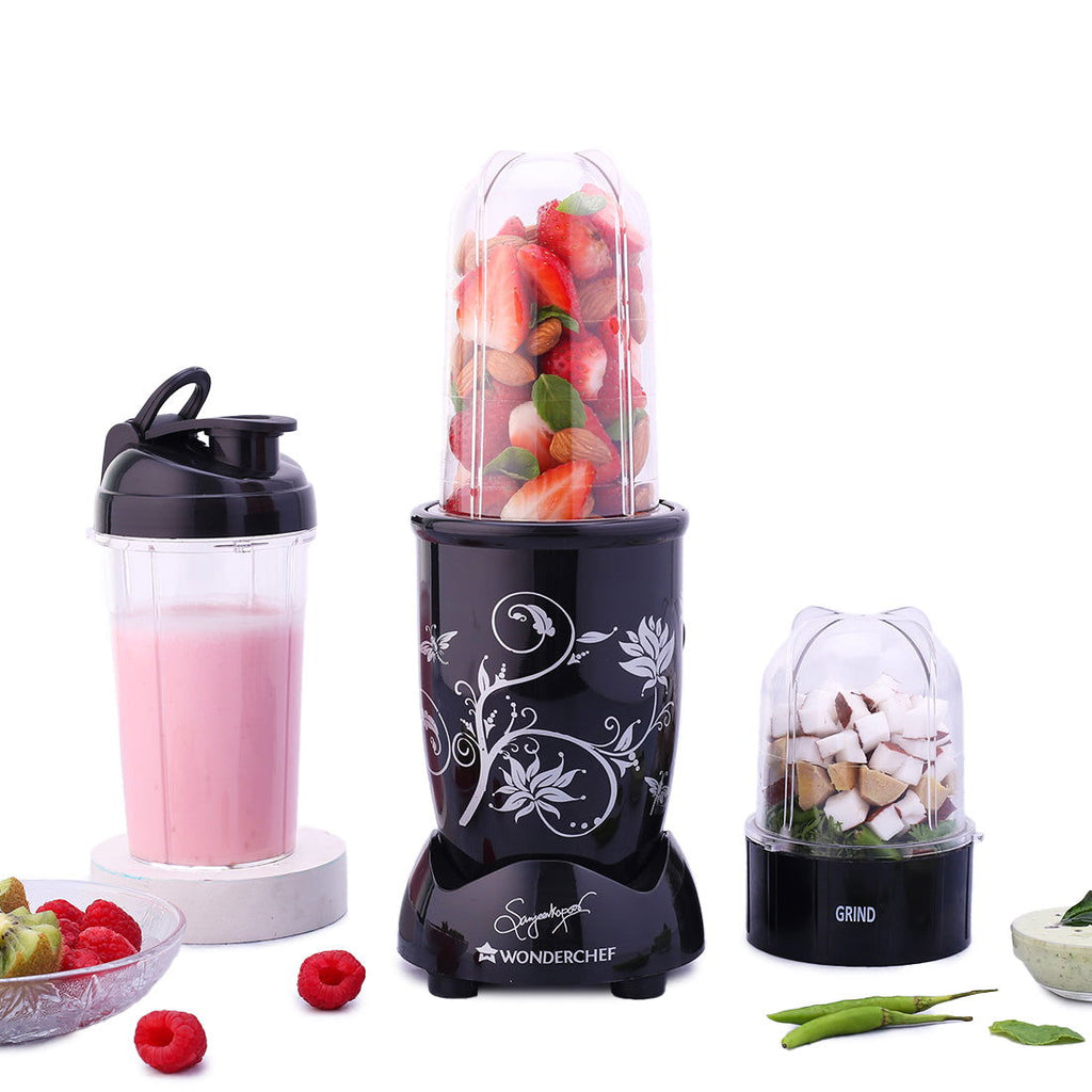 Nutri blend Mixer Grinder Blender Smoothie Maker 3 Unbreakable Jars Wonderchef Ind