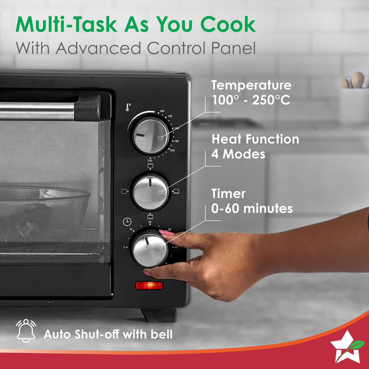 OTG & Wooden Tray Gift Combo | 19L OTG | Bake Breads and Cakes | Time ...