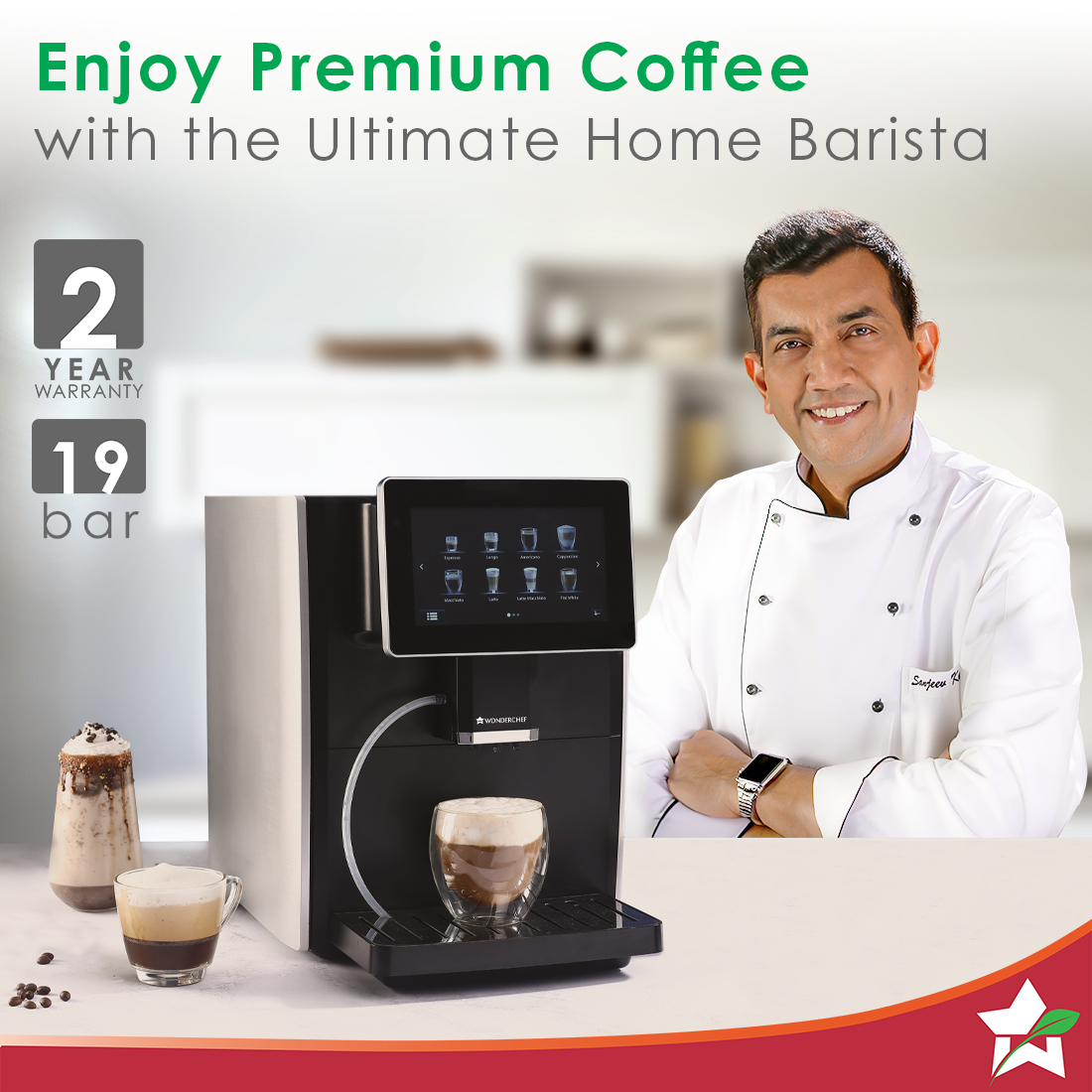 Regalia Fully Automatic Coffee Machine with Large 7 Inches Display for ...