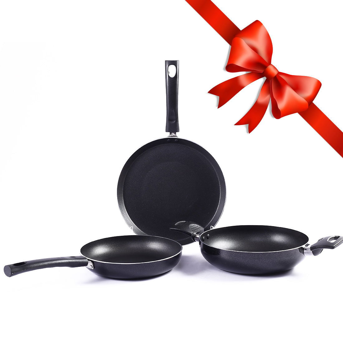 Wonderchef Renewed Valencia 3 Piece Set | Fry Pan, Wok (without lid ...