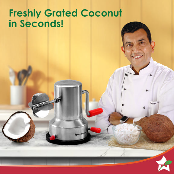 Wonderchef Coconut Scraper | Easy & Efficient Coconut Grating ...