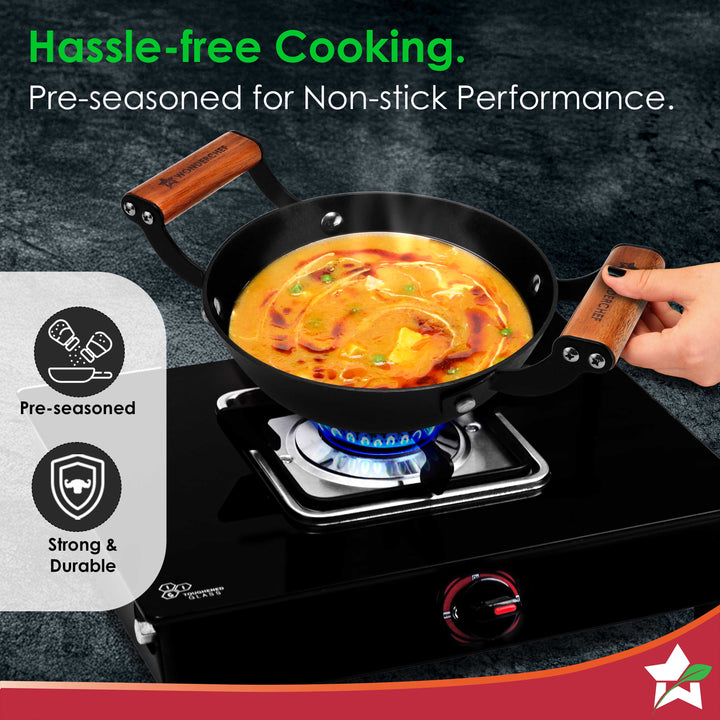 Shop Ferro Cast-Iron Frying Pan 26cm Online @ Best Price