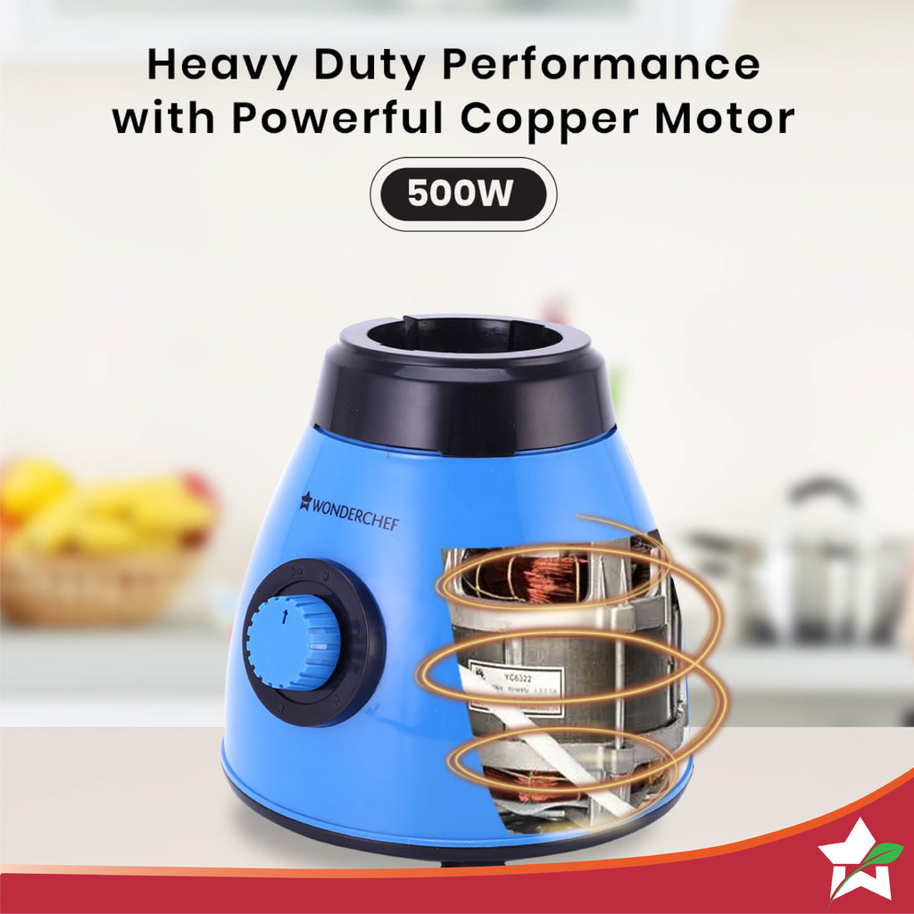 Acura Blender Pro Mixer Grinder 500W, 230V~50Hz, 4 Jars( 2 Stainless ...