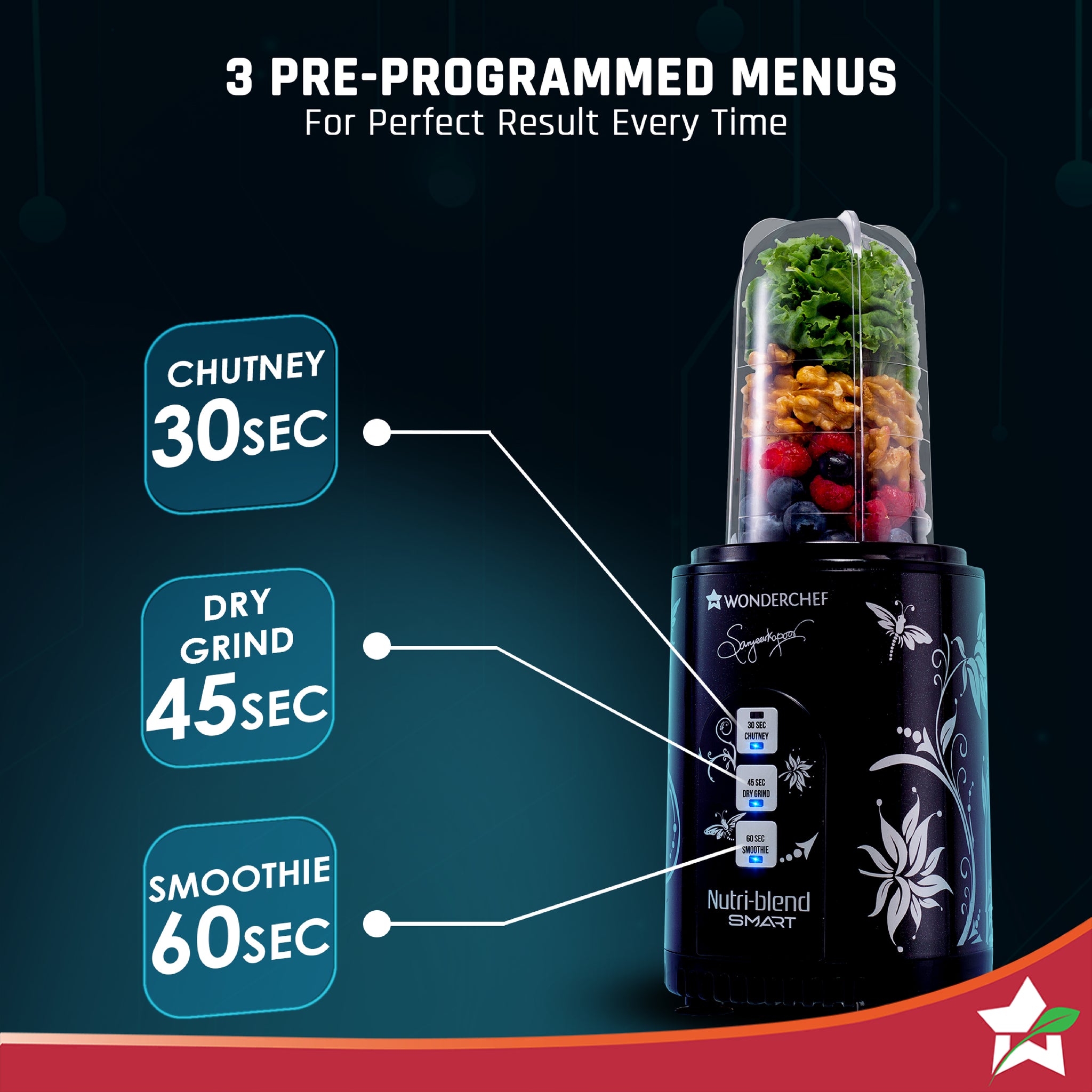 Nutri Blend Smart CKM Automatic Mixer Grinder with Dual Pulse Function ...