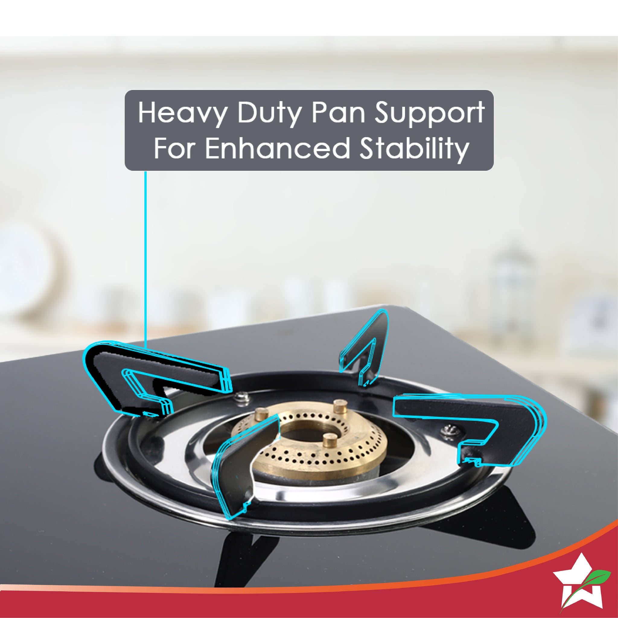 Galaxy 3 Burner Auto Cooktop, Auto Ignition Gas Stove – Wonderchef