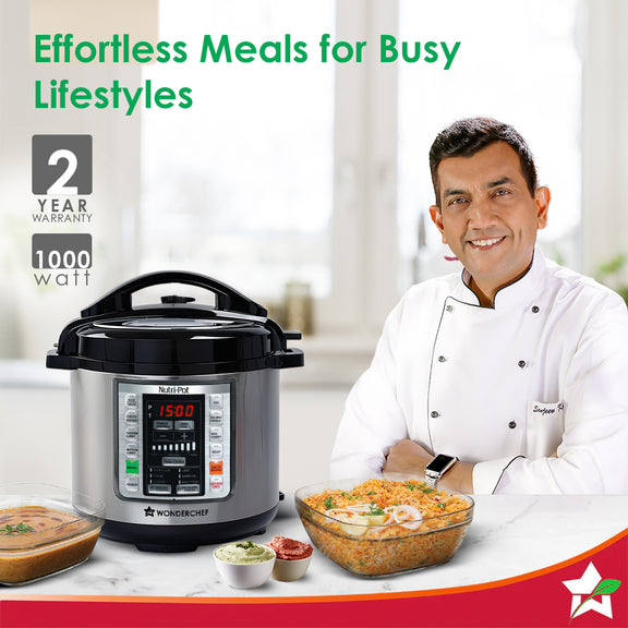 Wonderchef Nutri-Pot 6L | Smart Pressure Cooker Online