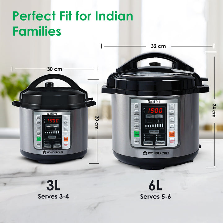 Wonderchef Nutri-Pot 6L | Smart Pressure Cooker Online