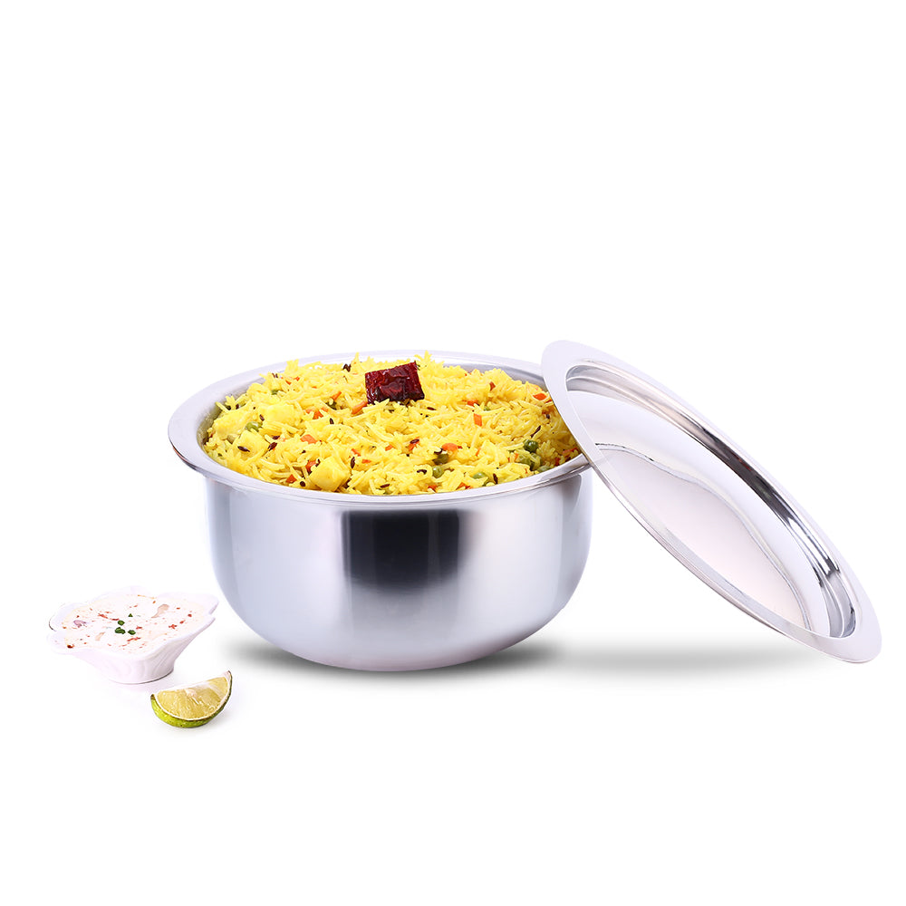 Wonderchef Nigella 3-Ply Stainless Steel Cooking Pot 18cm | Cookware Online