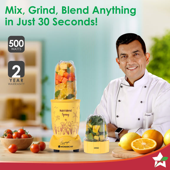 Nutri-blend Spring Mixer Grinder Blender & Smoothie Maker | 500W | 220
