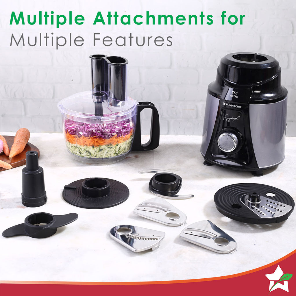 Galaxy Food Processor 750W Mixer Grinder, 100% Copper Motor, 4 Jars, B ...