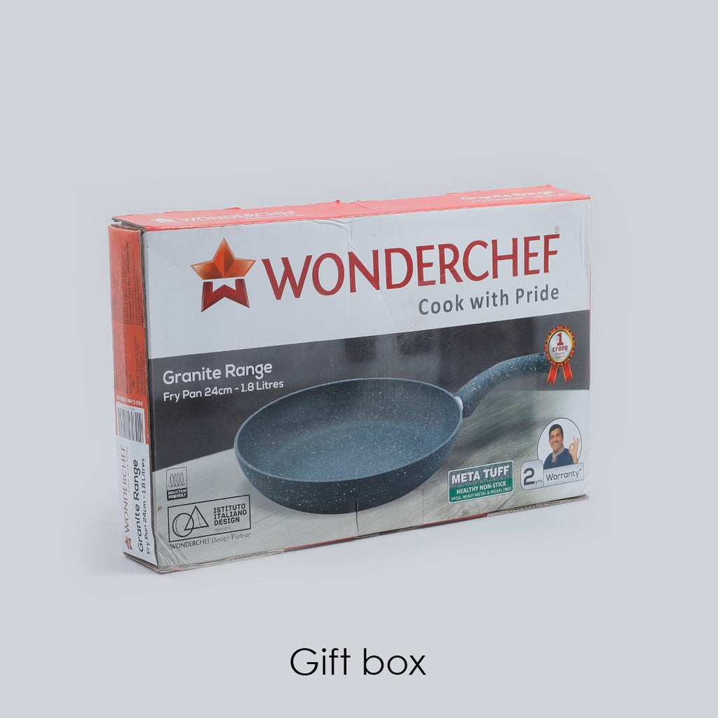 Wonderchef Granite Frying Pan - 24CM | Aluminum Non-Stick Cookware Online