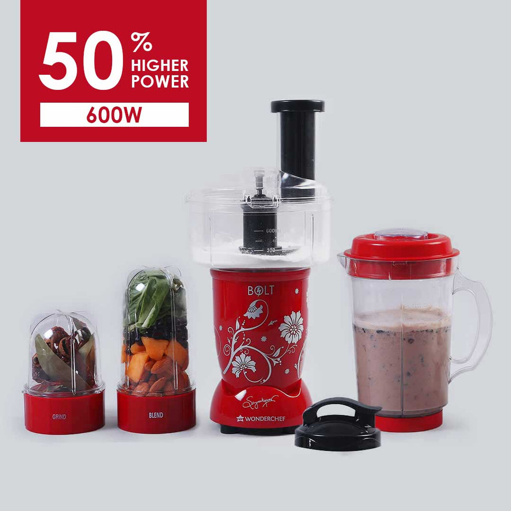 Nutri-blend BOLT-600W Mixer With Food Processor & Atta Kneader ...