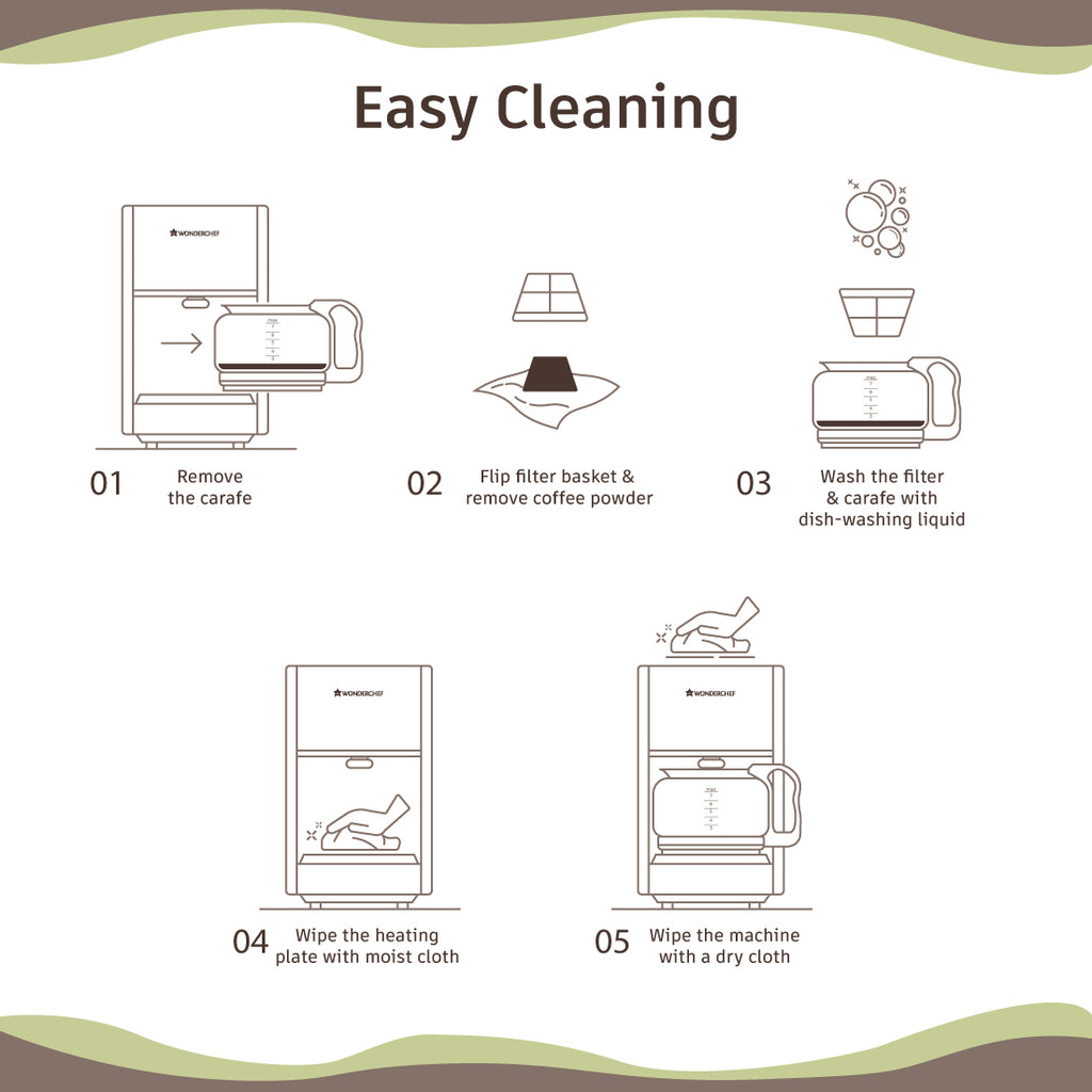 Regalia Pronto Coffee Maker 600W | Coffee Brewer Machine for Home & Of ...